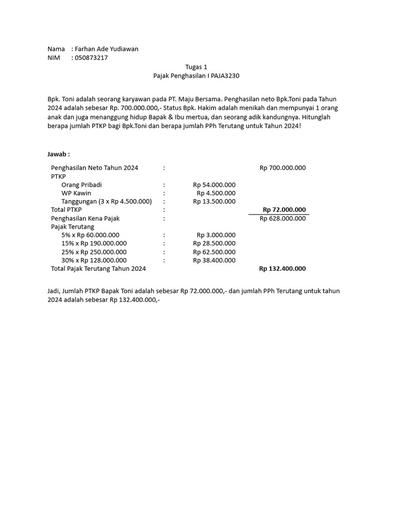 Tugas 1 PPH I Farhan | PDF