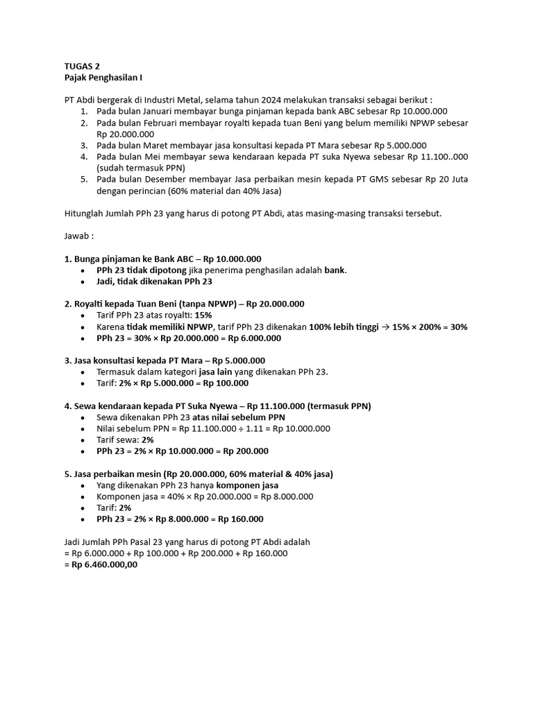 Tugas 2 PPH I Farhan | PDF