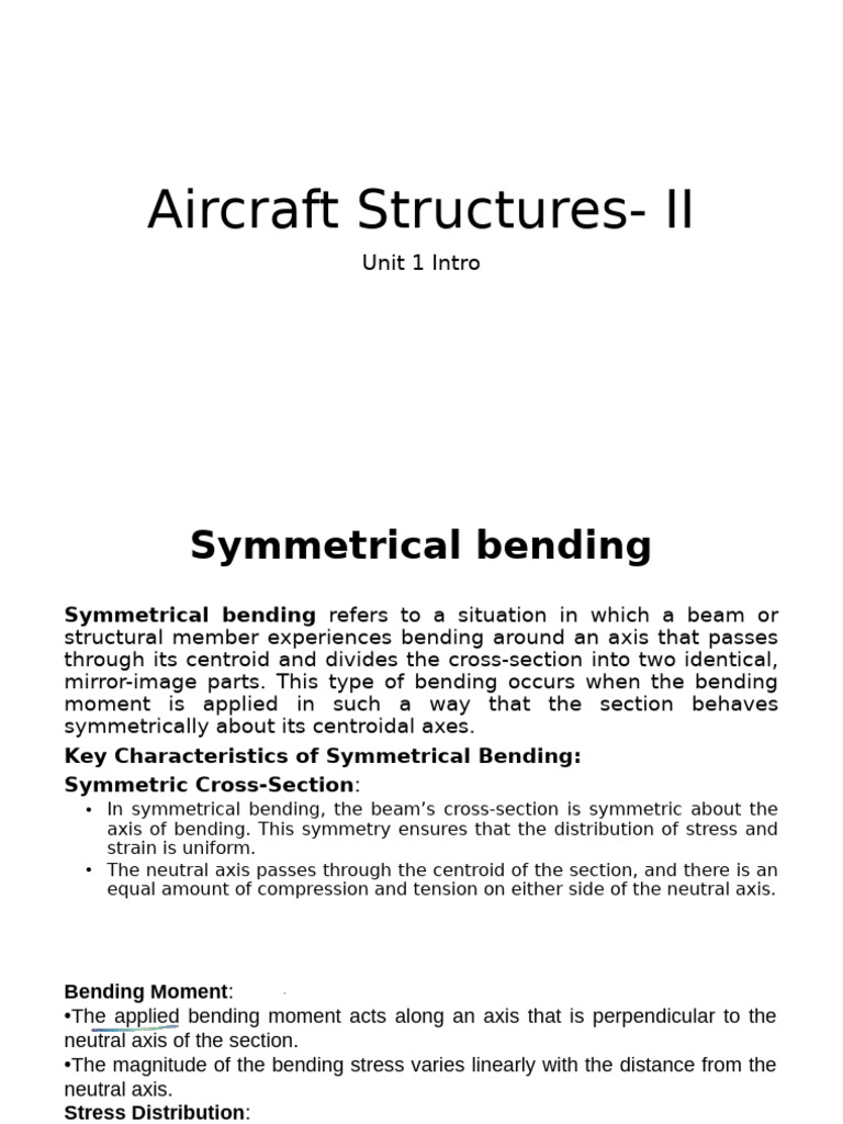 Symmetrical vs. Unsymmetrical Bending | PDF | Bending | Beam (Structure)