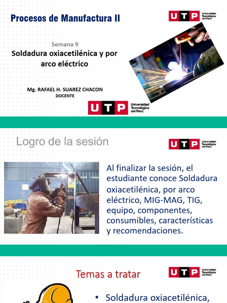 S09 - s1 - Material - Soldadura Oxiacetilénica y Por Arco | PDF | Soldadura | Construcción