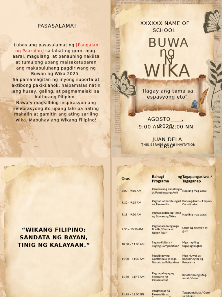 Program Buwan NG Wika | PDF