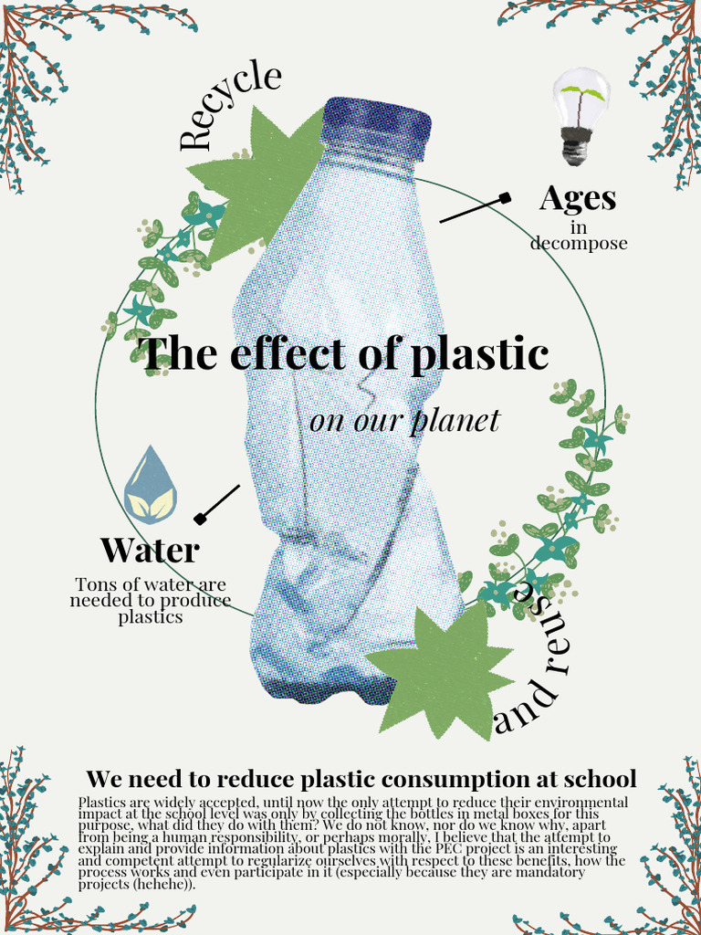 Necesitamos Reducir El Consumo de Plásticos | PDF | Plastic | Pollution