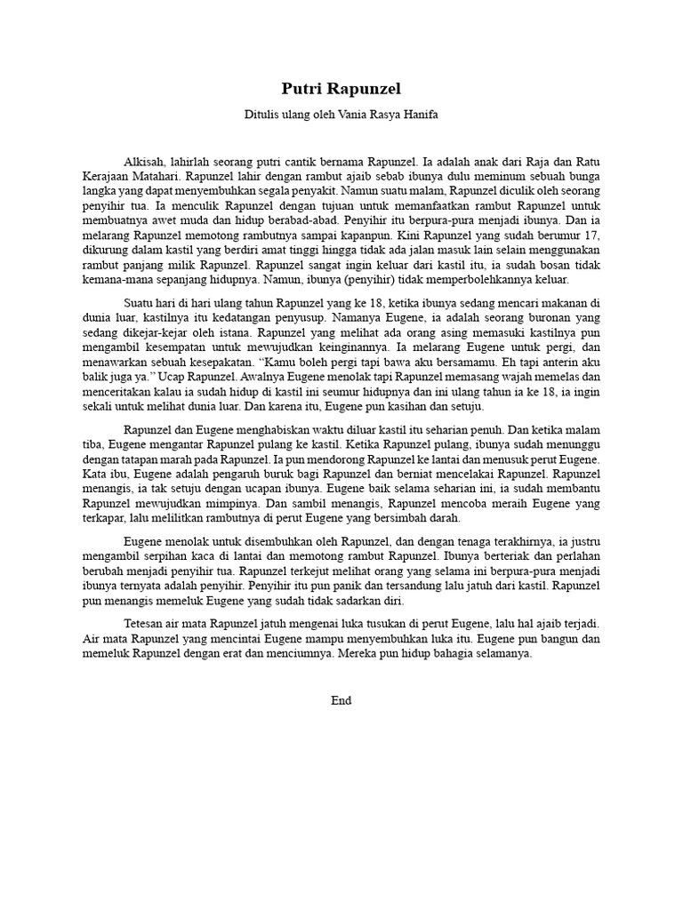 Putri Rapunzel | PDF