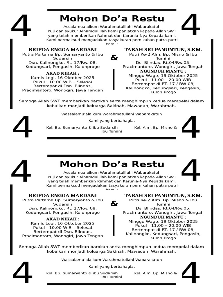 Undangan 2 | PDF