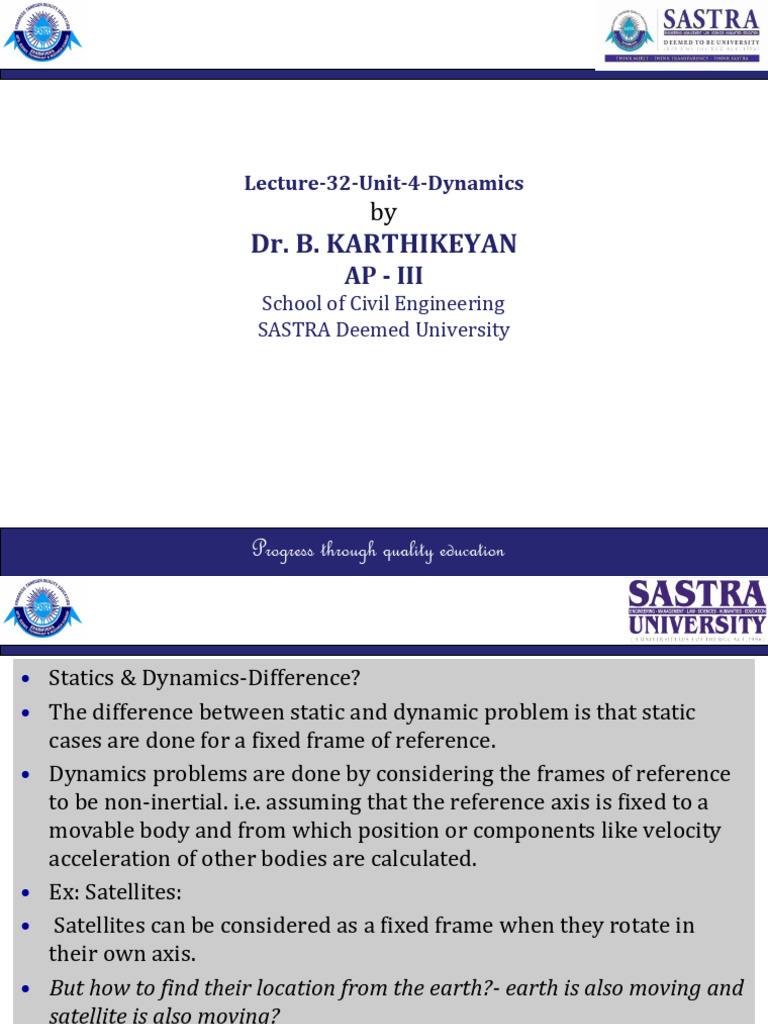 L32 Unit 4 Introduction To Dynamics | PDF | Acceleration | Rotation Around A Fixed Axis