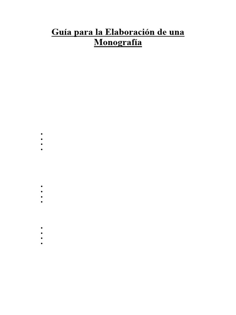 Gu-A para La Elaboraci-N de Una Monograf-A | PDF | Bibliografía