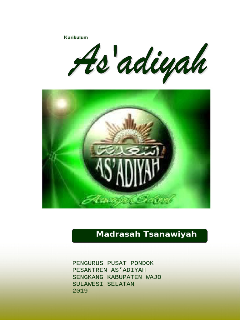 1 Kurikulum As'adiyah - MTs | PDF