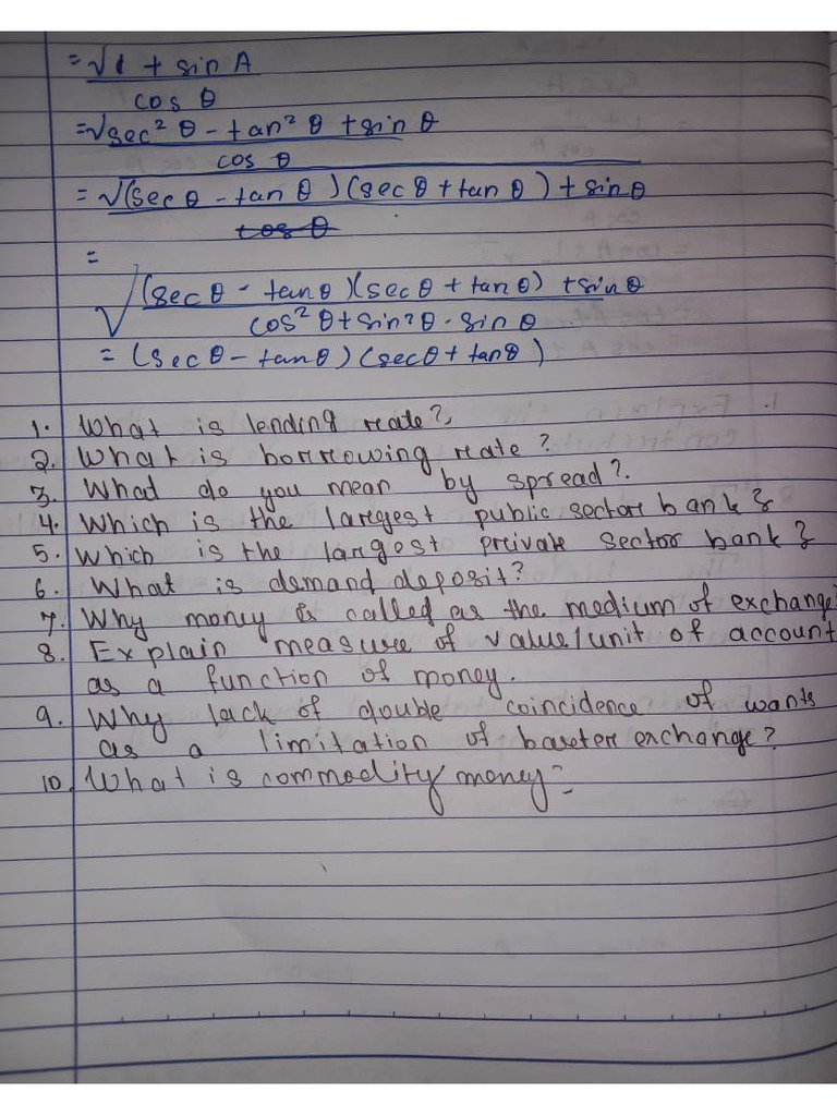 Class 10 Economics 1 Mark | PDF