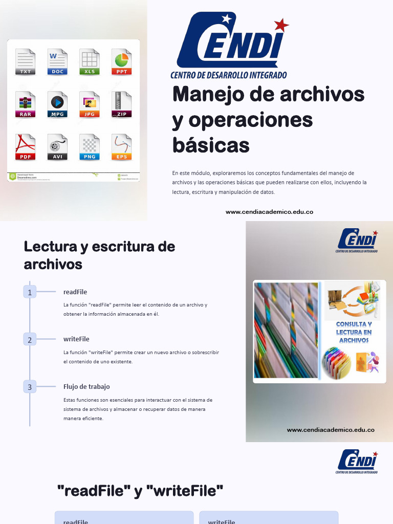 Manejo de Archivos y Operaciones Basicas | PDF | Archivo de computadora | Programación de ...