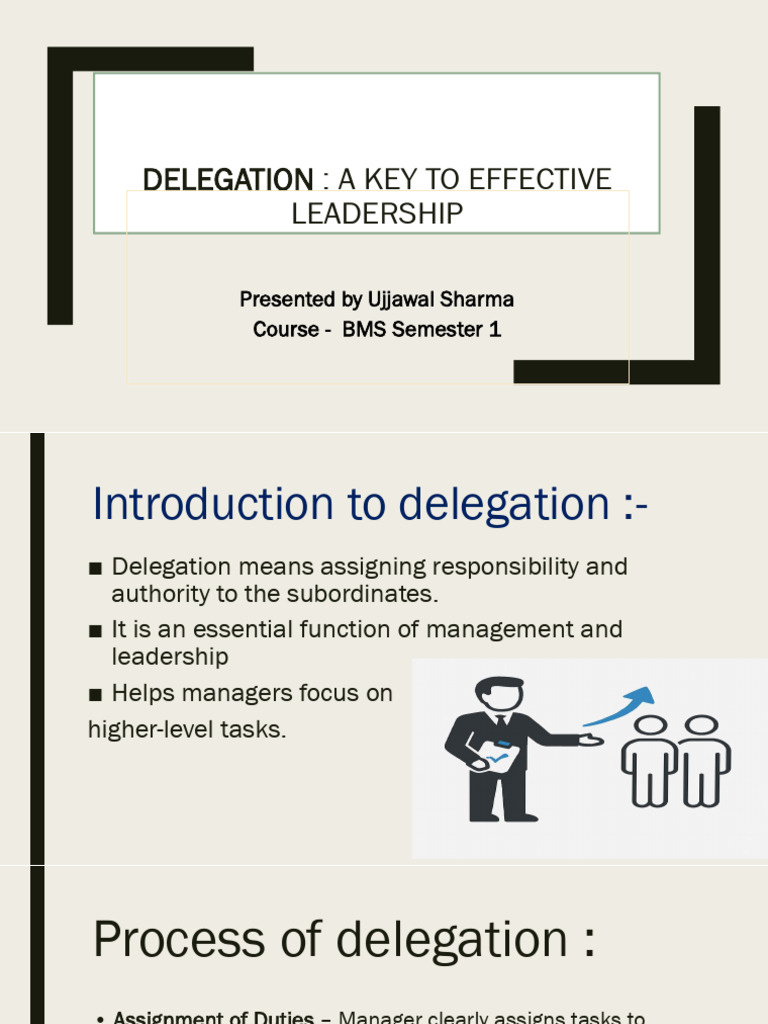 Effective Delegation in Leadership | PDF