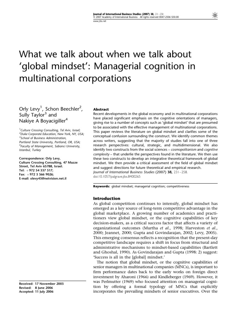 Week 8 - What We Talk About When We Talk About | PDF | Mindset ...