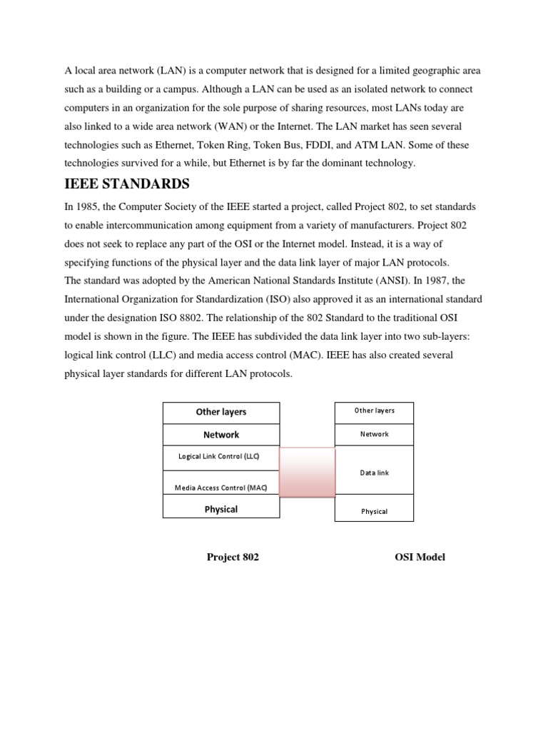 Local Area Network Pdf Computer Network Ethernet