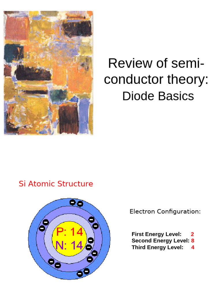 Lecture1 Review of Semi-Conductor Theory - Diode Basics | PDF | P–N ...