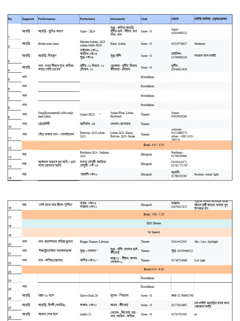 Varsity Day Final 2025 | PDF