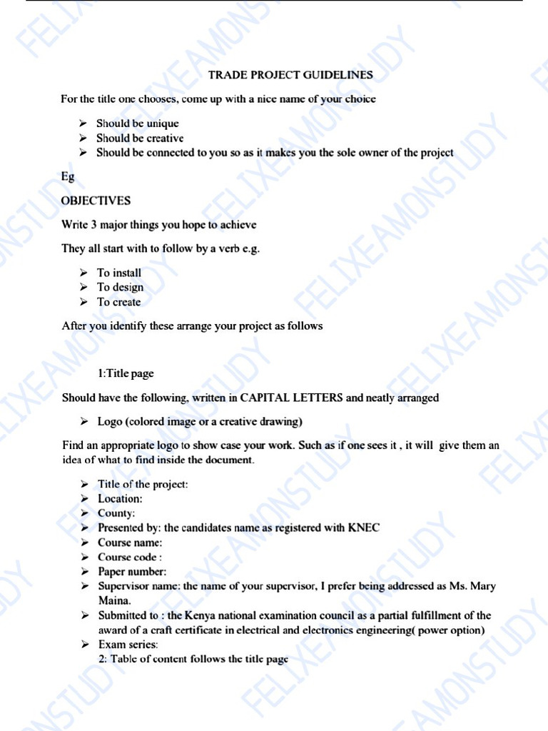 Trade Project Craft .EET | PDF