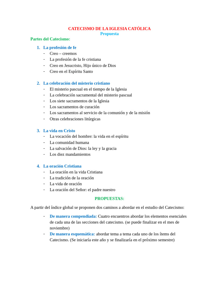 Catecismo de La Iglesia Católica | PDF | orador del Señor | Oración