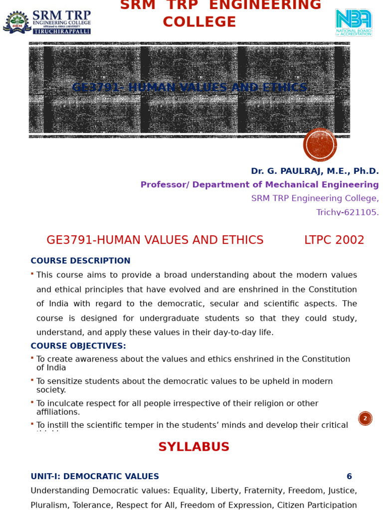 Human Values and Ethics Course Overview | PDF | Scientific Method | Science