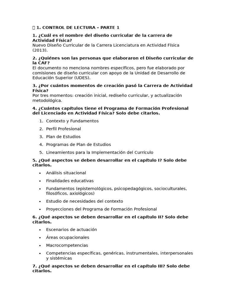 Cuestionarios 1 y 2 Alternativas | PDF | Plan de estudios | Aprendizaje