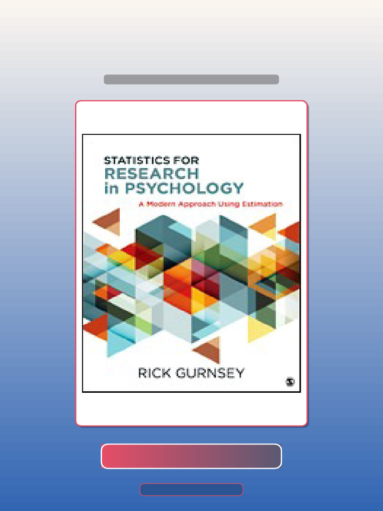 Complete Statistics For Research in Psychology Modern Approach Using ...