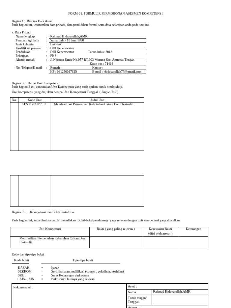 FORM 01-09 Cairan Dan Elektrolit | PDF
