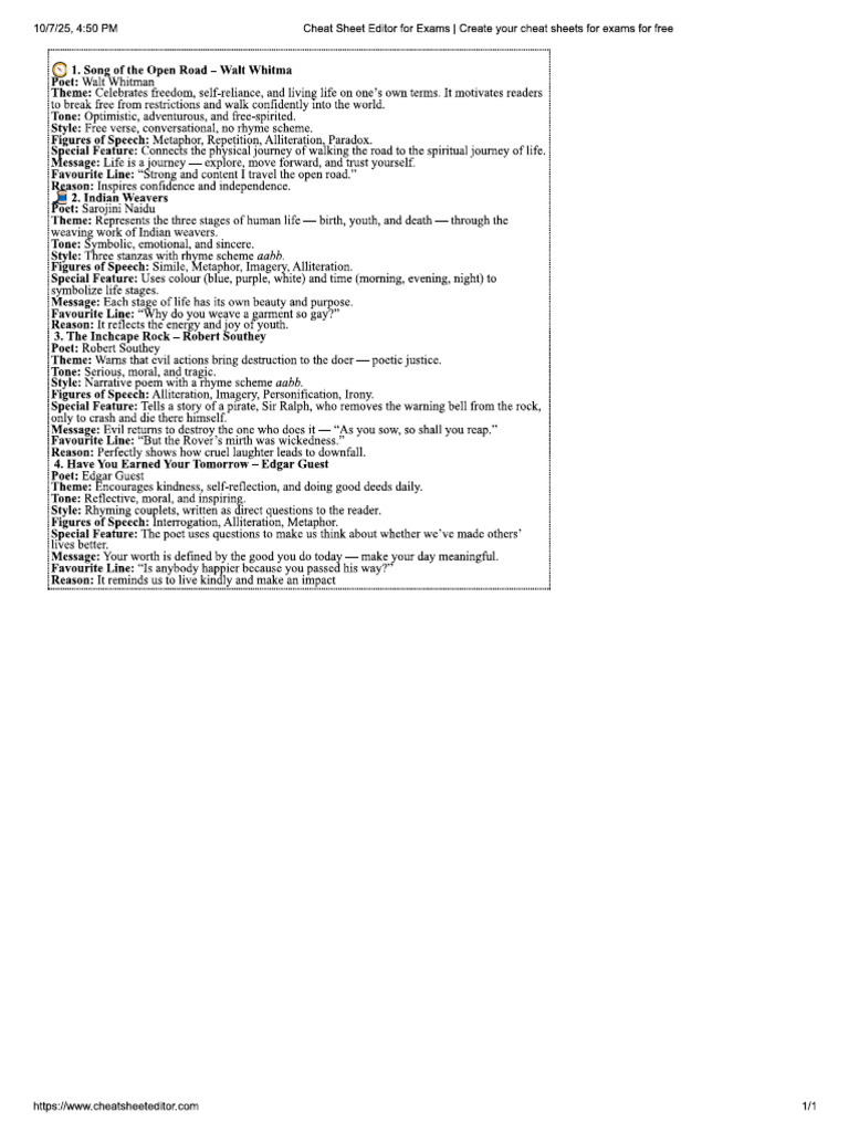 English Notes | PDF