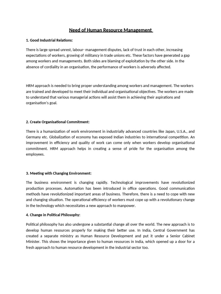 Need of MPP | PDF | Human Resources | Business