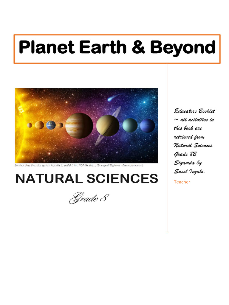Planet Earth - Beyond Booklet Memo GR 8 Teachers Booklet | PDF ...