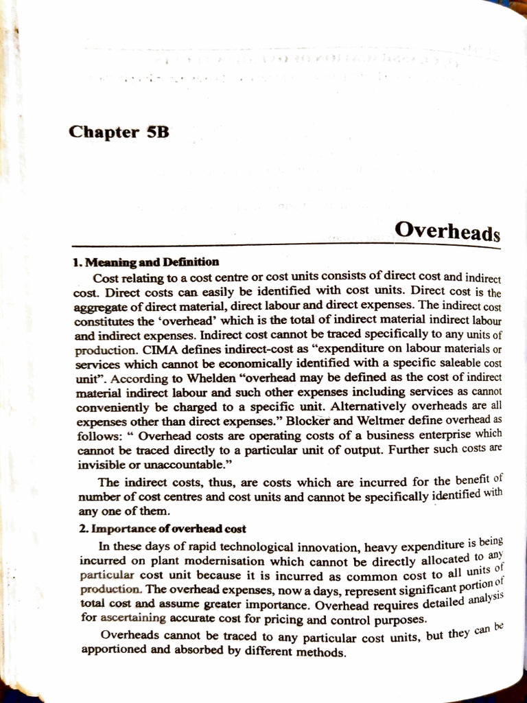 Unit 3 - Cost Acc | PDF