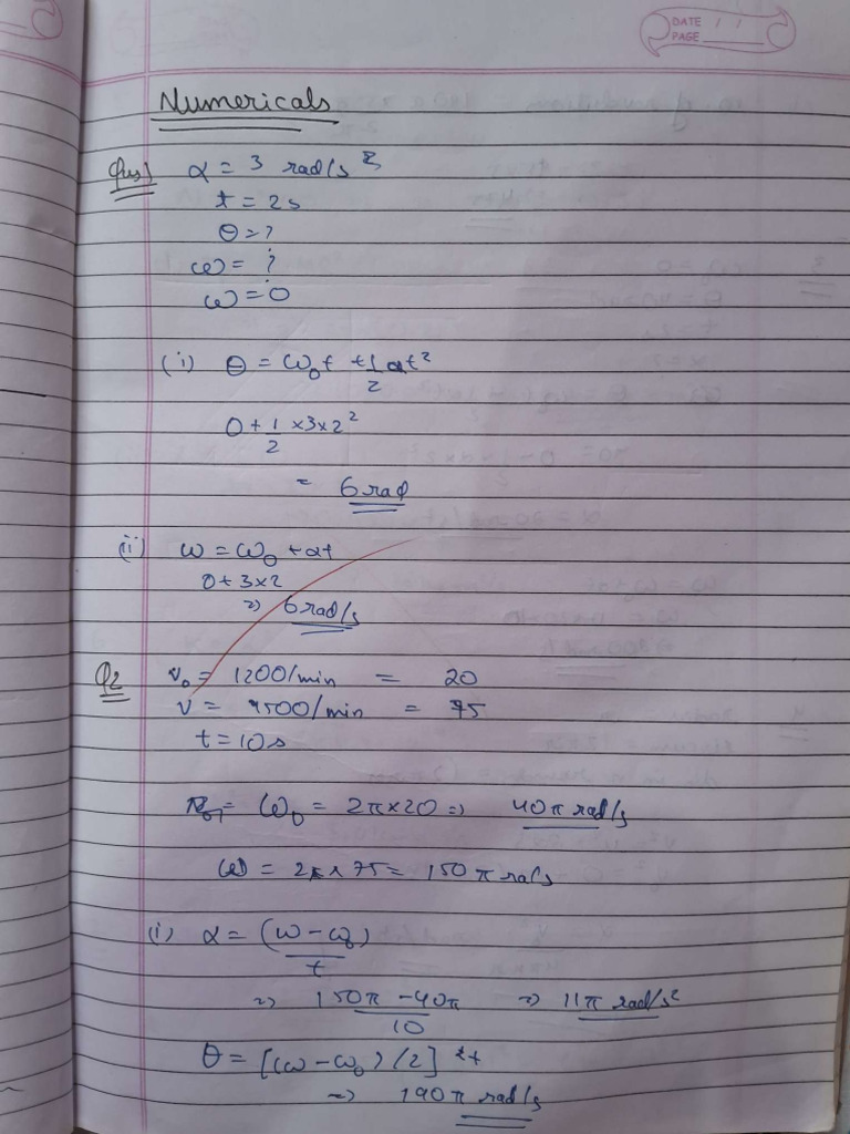 Physics Chapter 11 Numericals - Compressed | PDF