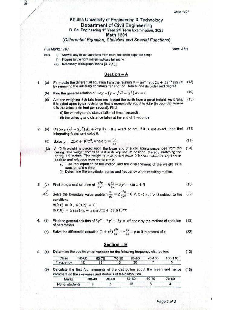 Math 1-2 | PDF