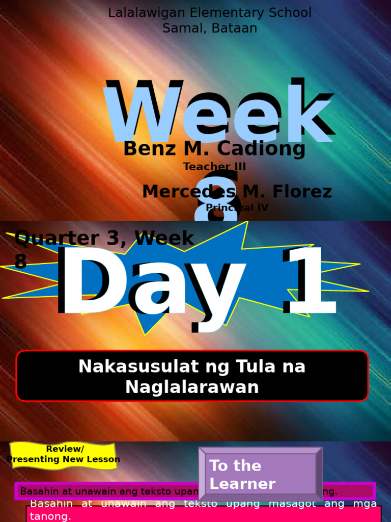 q3 Week 8 Filipino-cadz | PDF