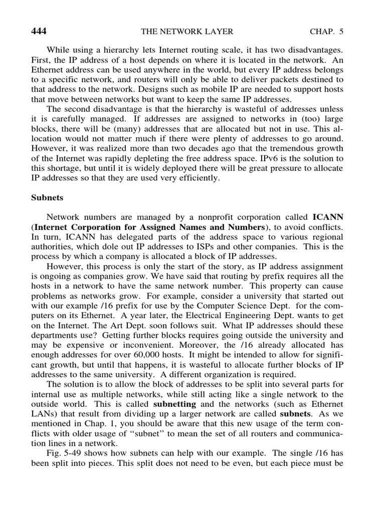Ref 2 Computer Networks - A Tanenbaum - 5th Edition | PDF | Ip Address ...