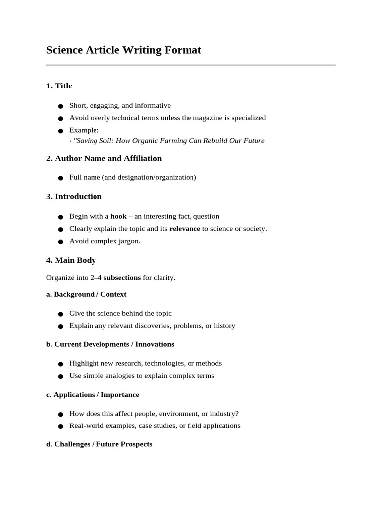 Article Writing | PDF