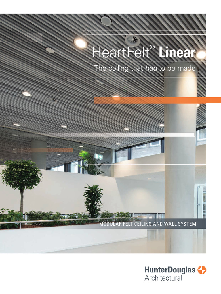 HeartFelt® Linear Ceiling System Overview | PDF