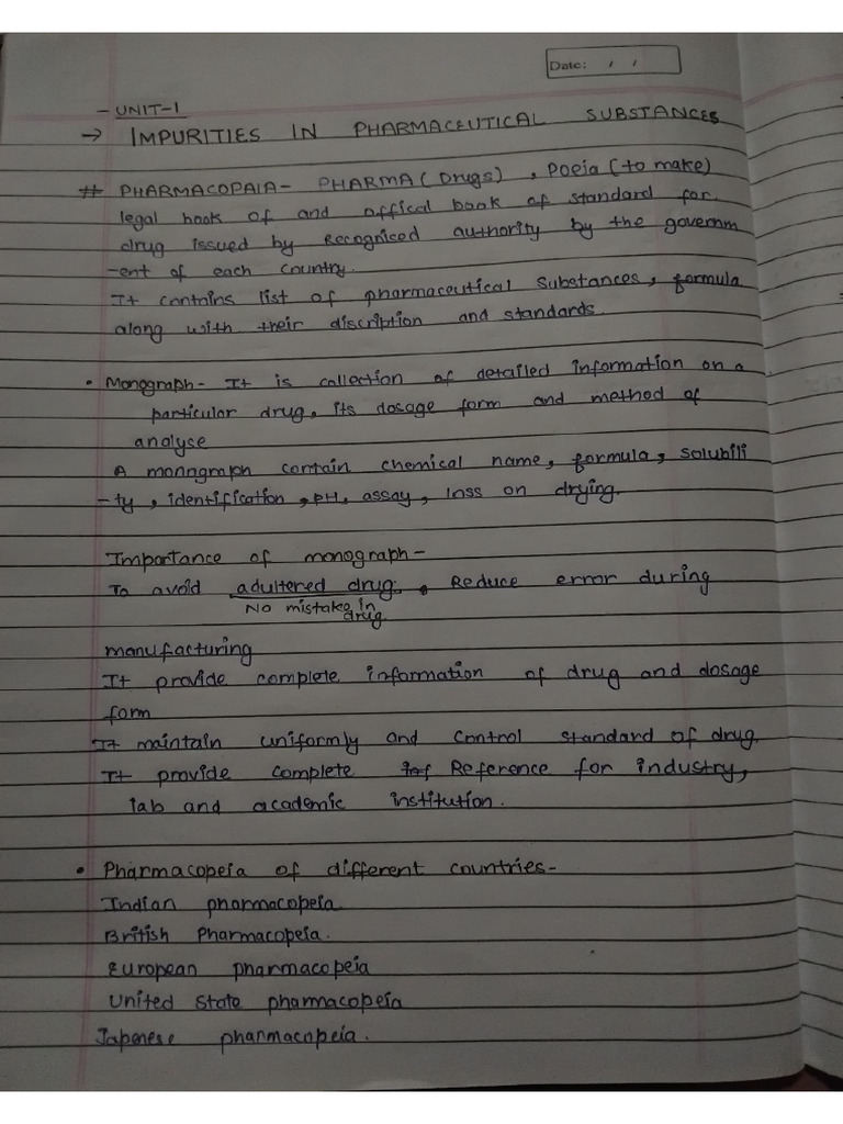 Unit 1st B Pharma 1st Sem | PDF