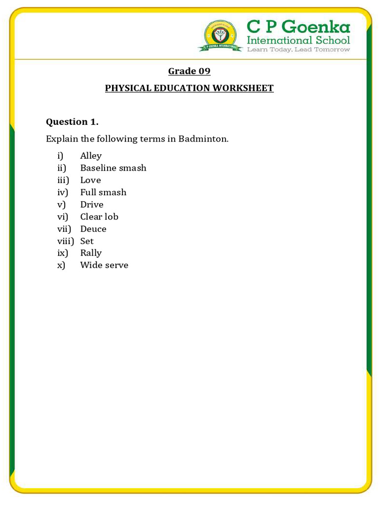 PE Workseet G09 | PDF