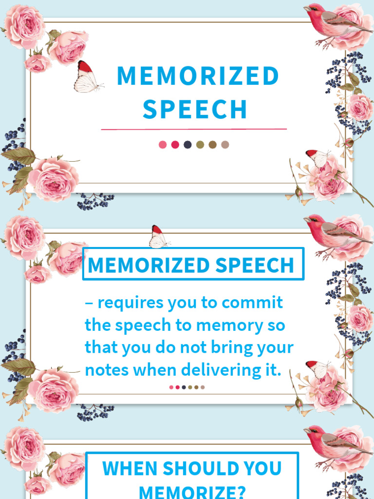 MEMORIZED(SPEECH) | PDF