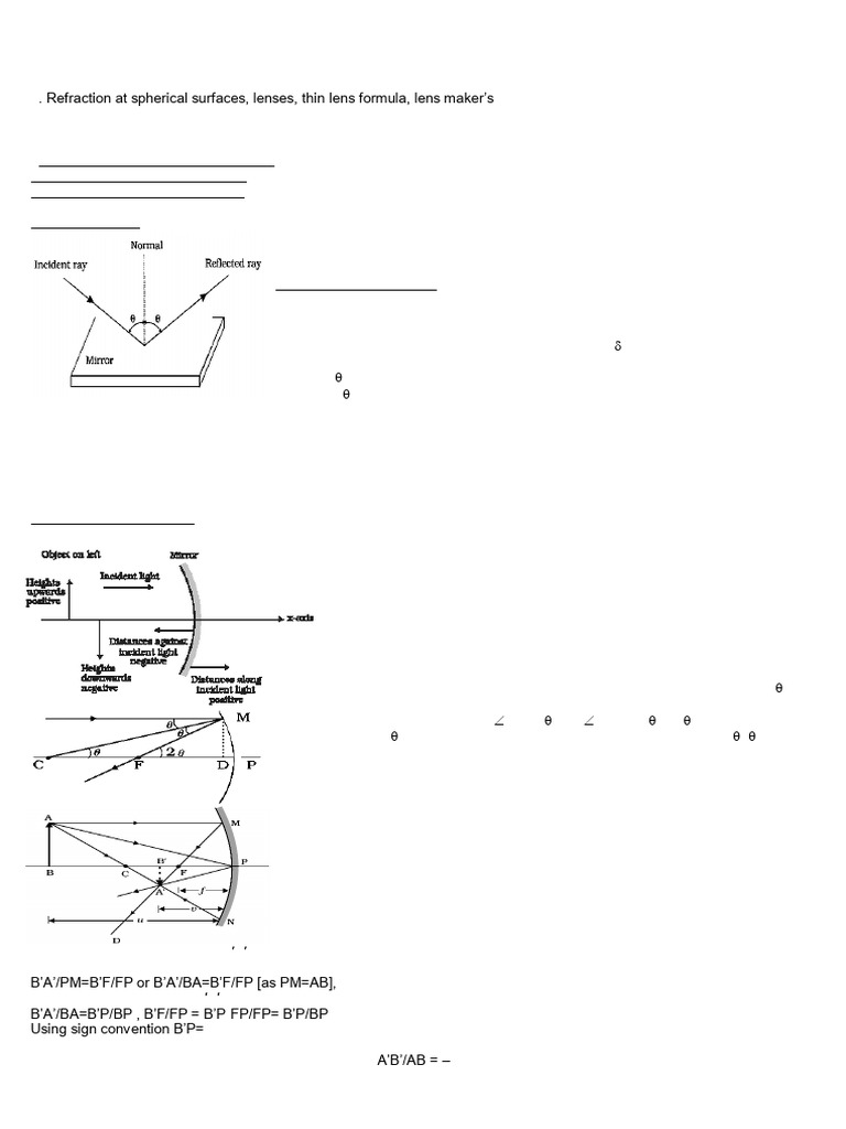 Ray Optics Track 2025-26 | PDF | Refraction | Refractive Index