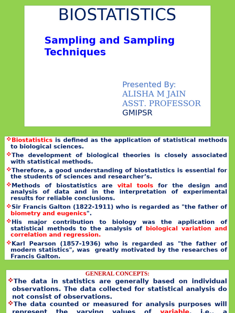 Sample & Sampling (1) | PDF | Sampling (Statistics) | Statistics