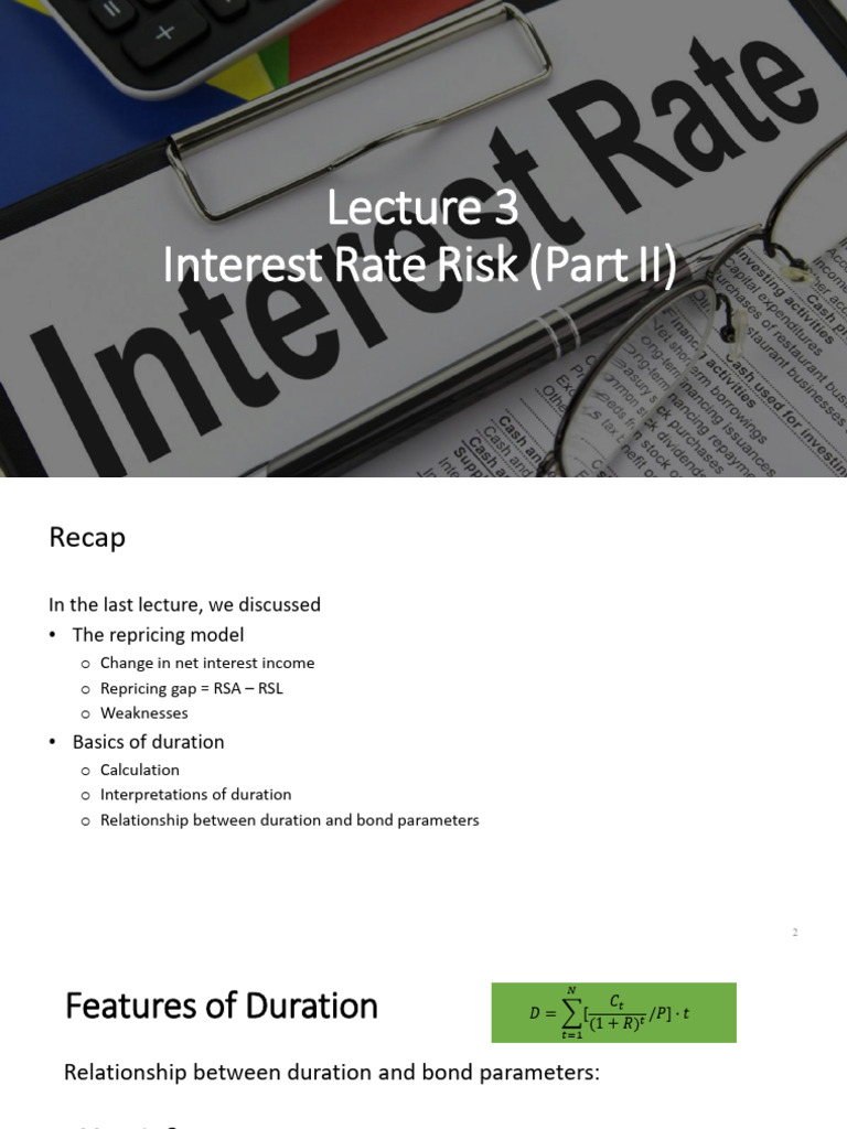 Managing Interest Rate Risk with Duration | PDF | Bonds (Finance ...