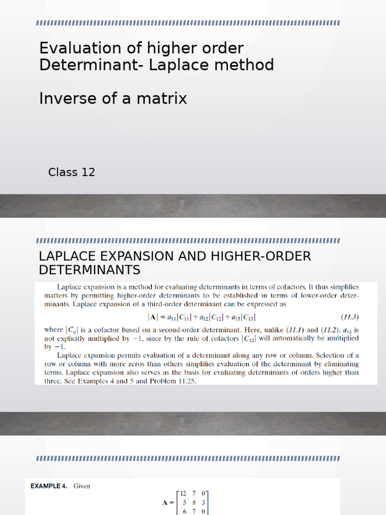 Class 12 Laplace | PDF