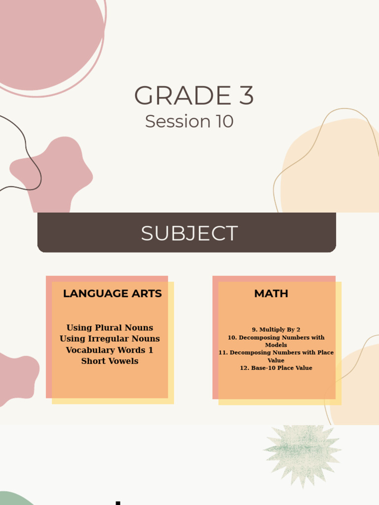 Grade 3 Language Arts & Math Guide | PDF | Language Families | Languages