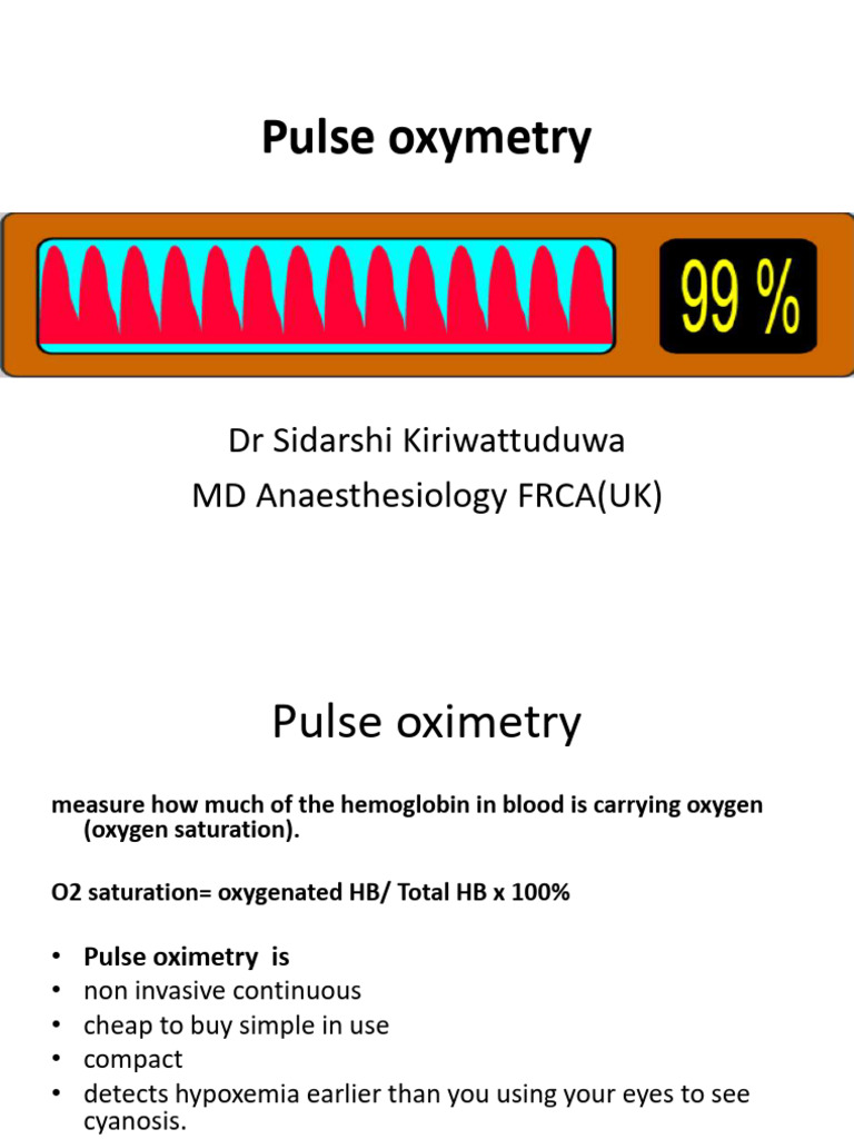 Pulse Oxymetry Capnography | PDF | Infrared