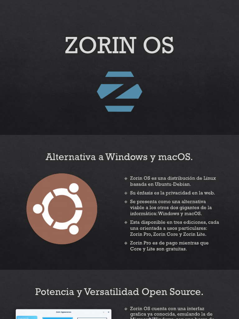 Distros de Linux - Zorin OS | PDF