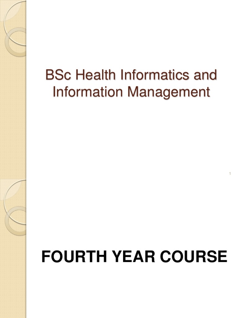 BSC Health Informatics and Information Management | PDF | Data Mining ...