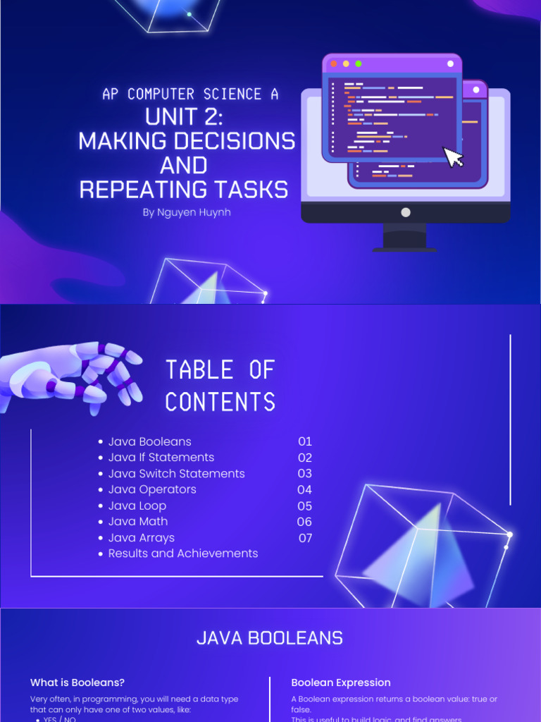 Unit 2 Making Decisions and Repeating Tasks | PDF | Control Flow | Boolean Data Type