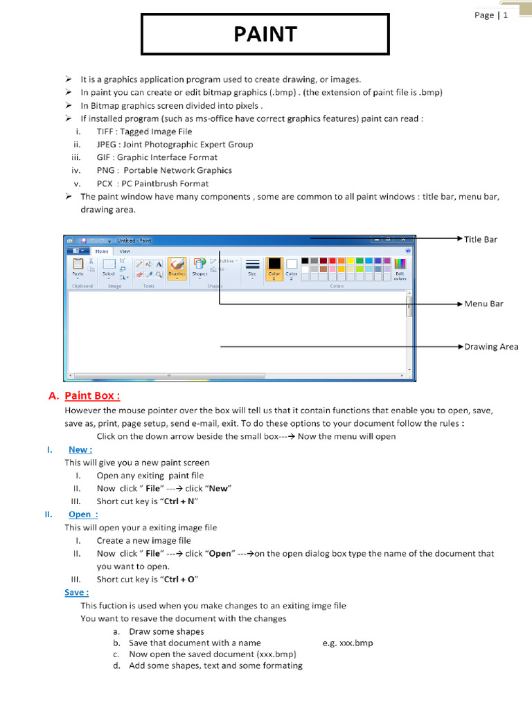 MS Paint | PDF