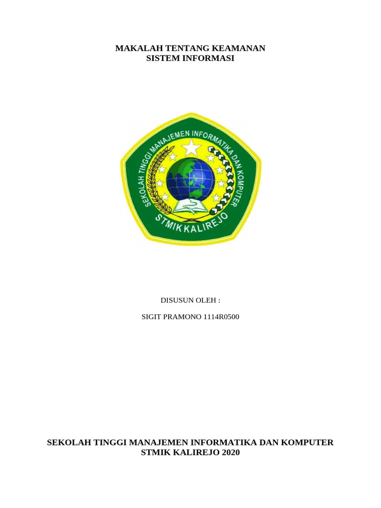 Contoh-Makalah Tentang Keamanan | PDF