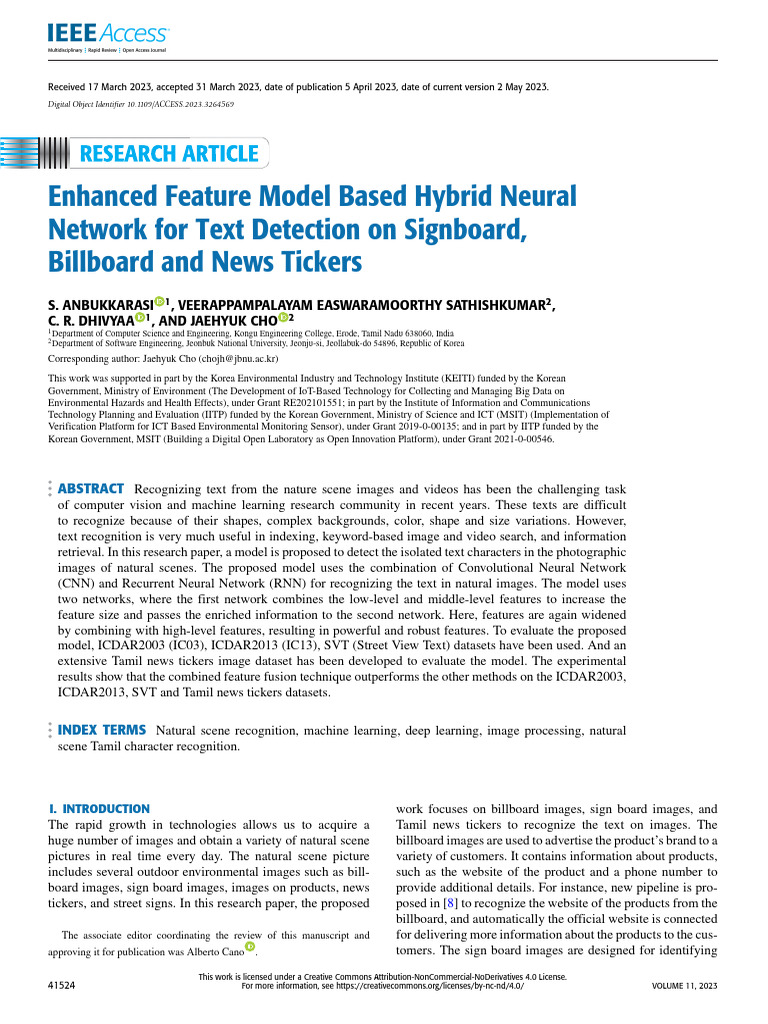 Enhanced Feature Model Based Hybrid Neural Network For Text Detection ...