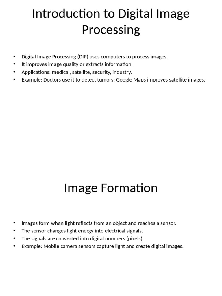 Digital Image Processing Overview | PDF
